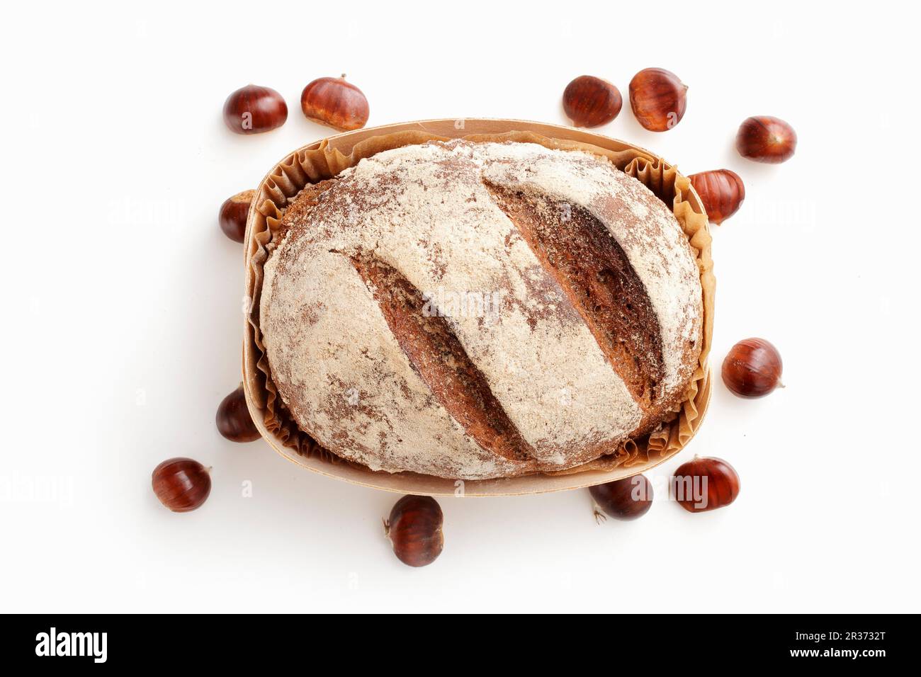 A loaf of bread made from chestnut flour Stock Photo - Alamy