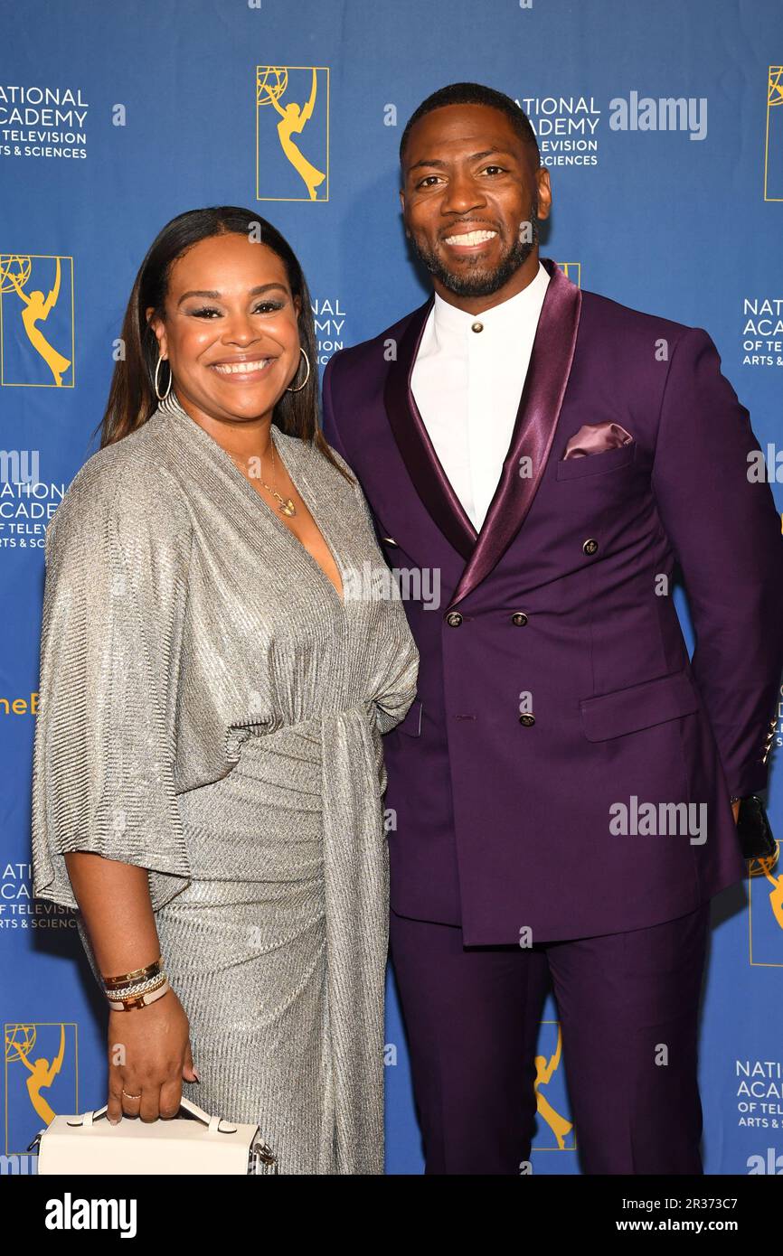 New York, USA. 22nd May, 2023. Yonka Clark and Ryan Clark walking the ...