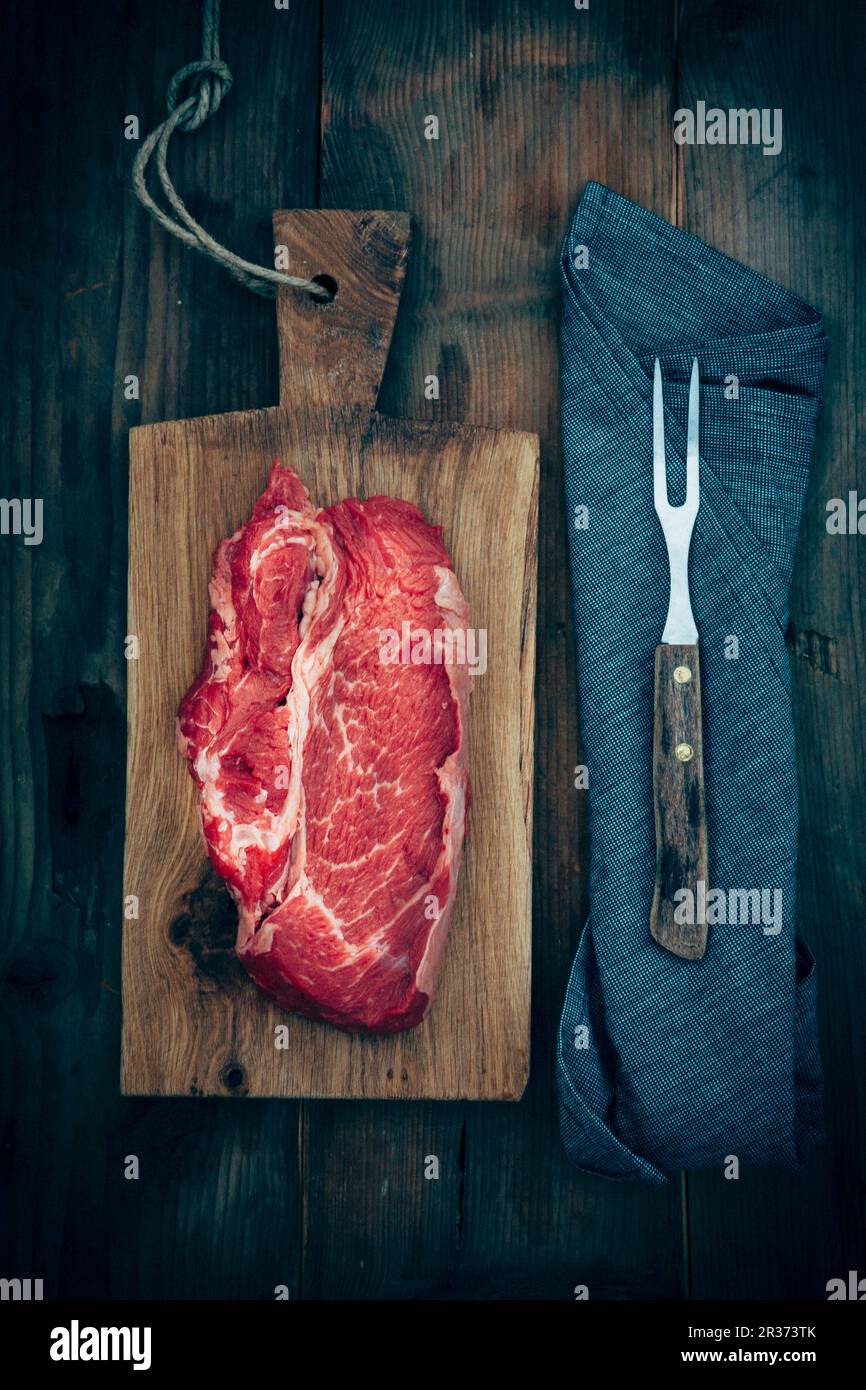 Rib of beef overhead hi-res stock photography and images - Alamy