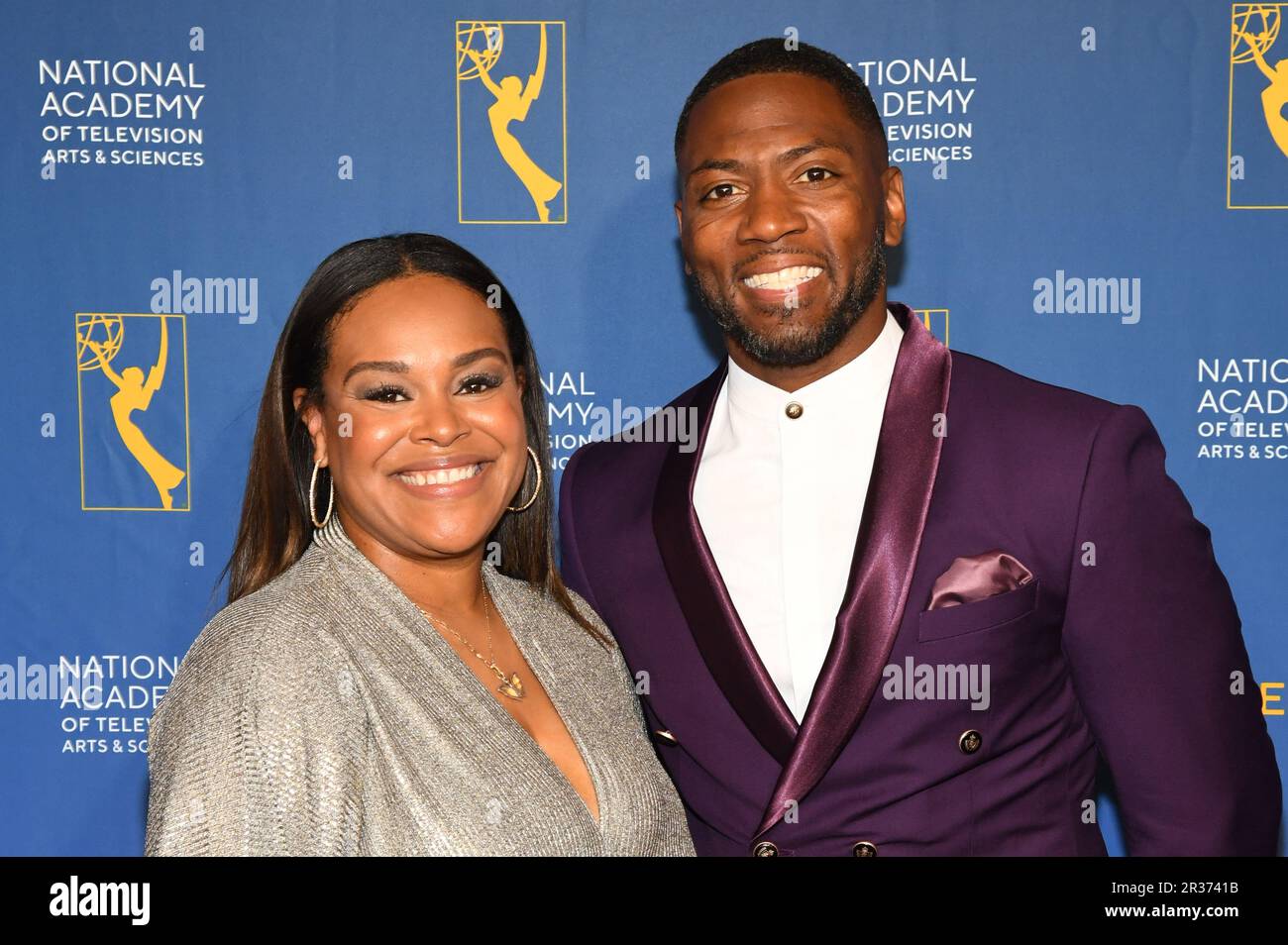 New York, USA. 22nd May, 2023. Yonka Clark and Ryan Clark walking the red carpet at the 44th ...