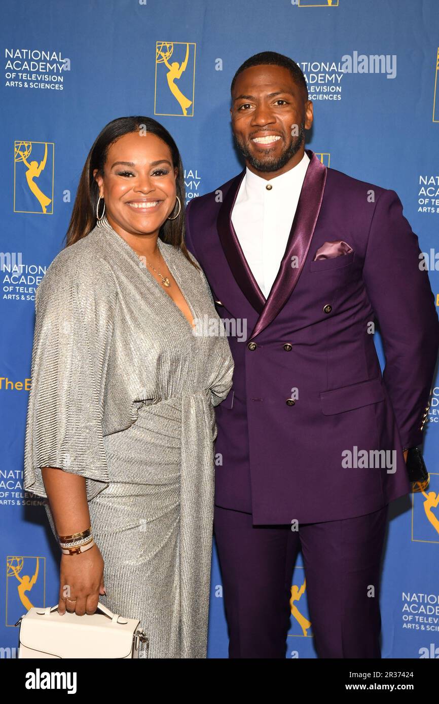 New York, USA. 22nd May, 2023. Yonka Clark and Ryan Clark walking the ...