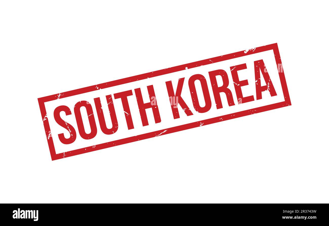 South korea stamp vector vectors hi-res stock photography and images ...