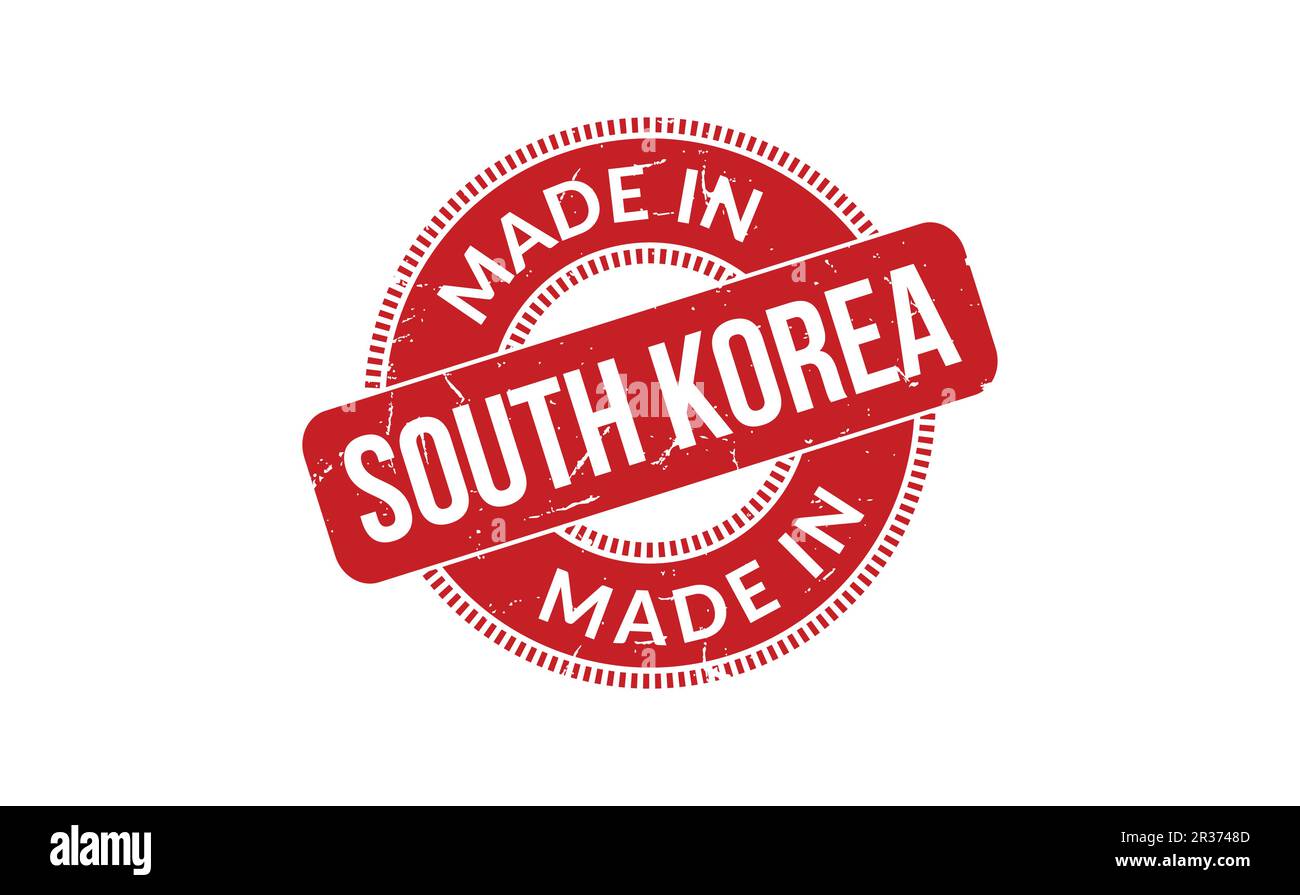 Made in south korea label Stock Vector Images - Alamy