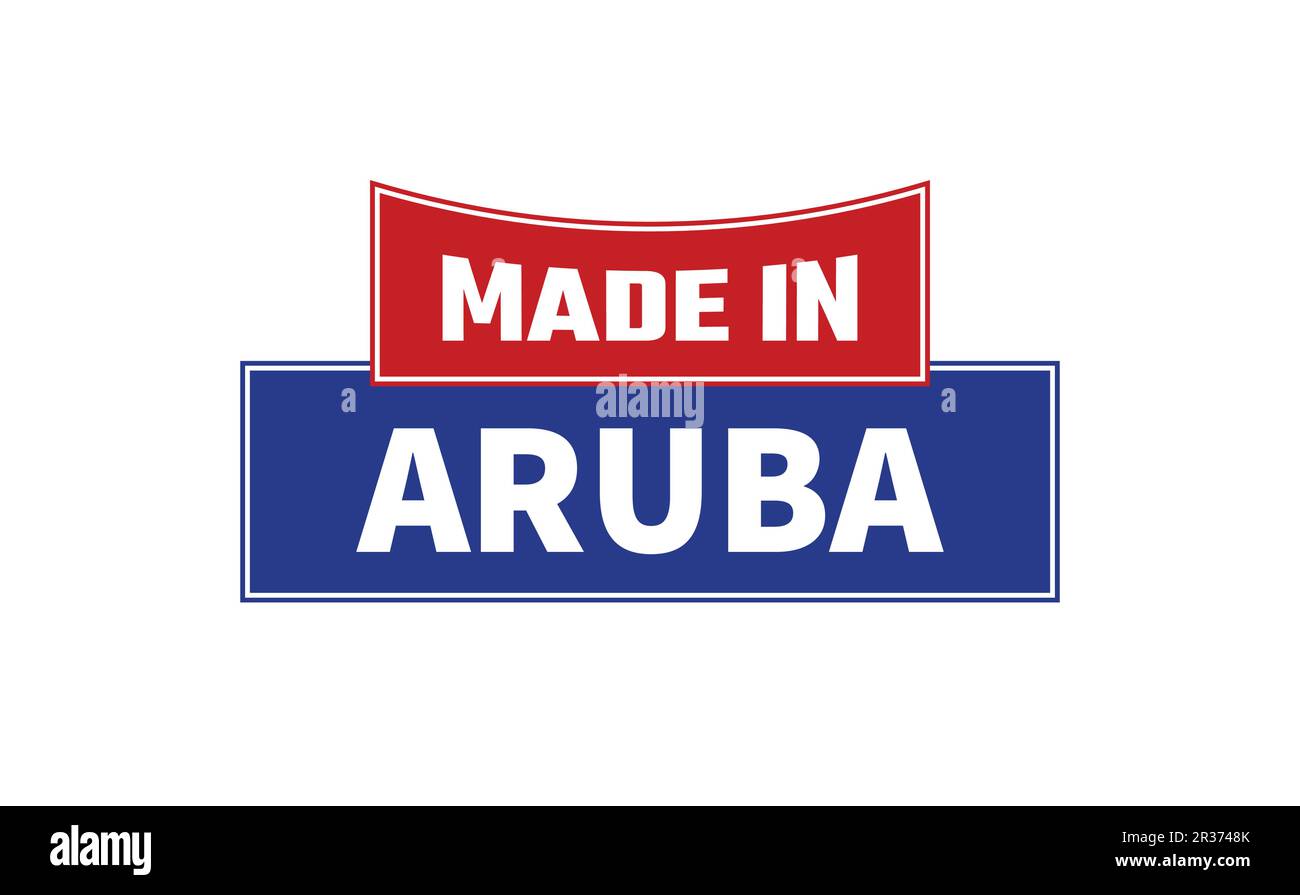 Made In Aruba Seal Vector Stock Vector Image & Art - Alamy