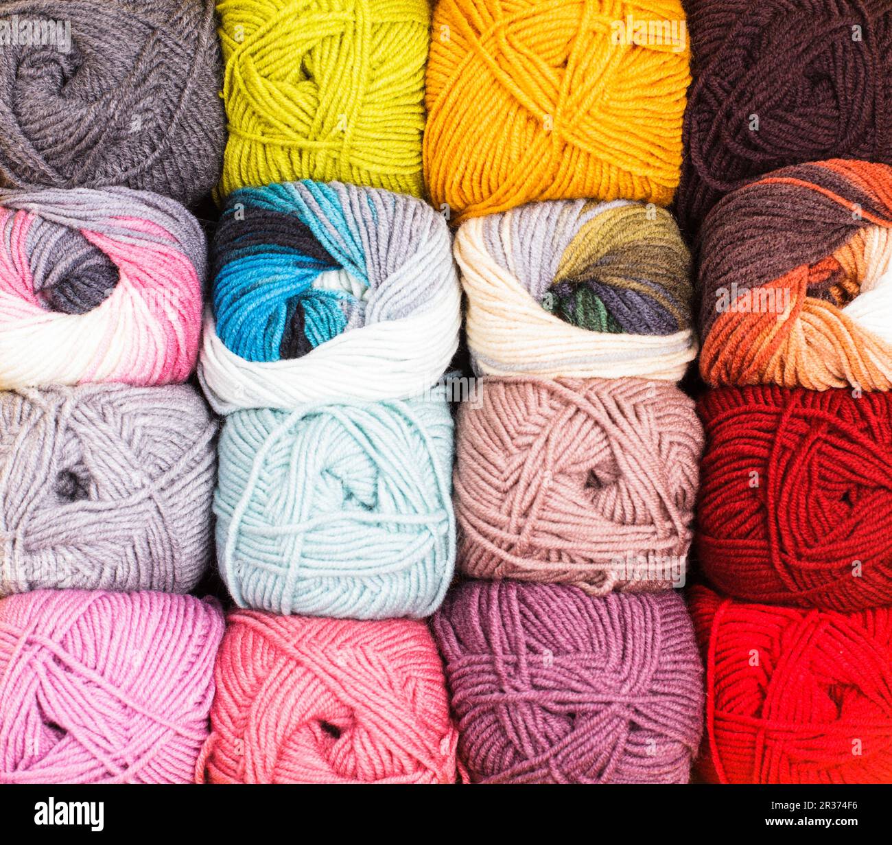 Warm color threads Stock Photo - Alamy