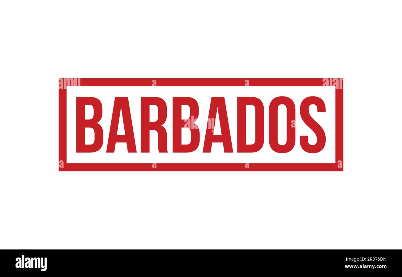 Barbados stamp vector hi-res stock photography and images - Alamy