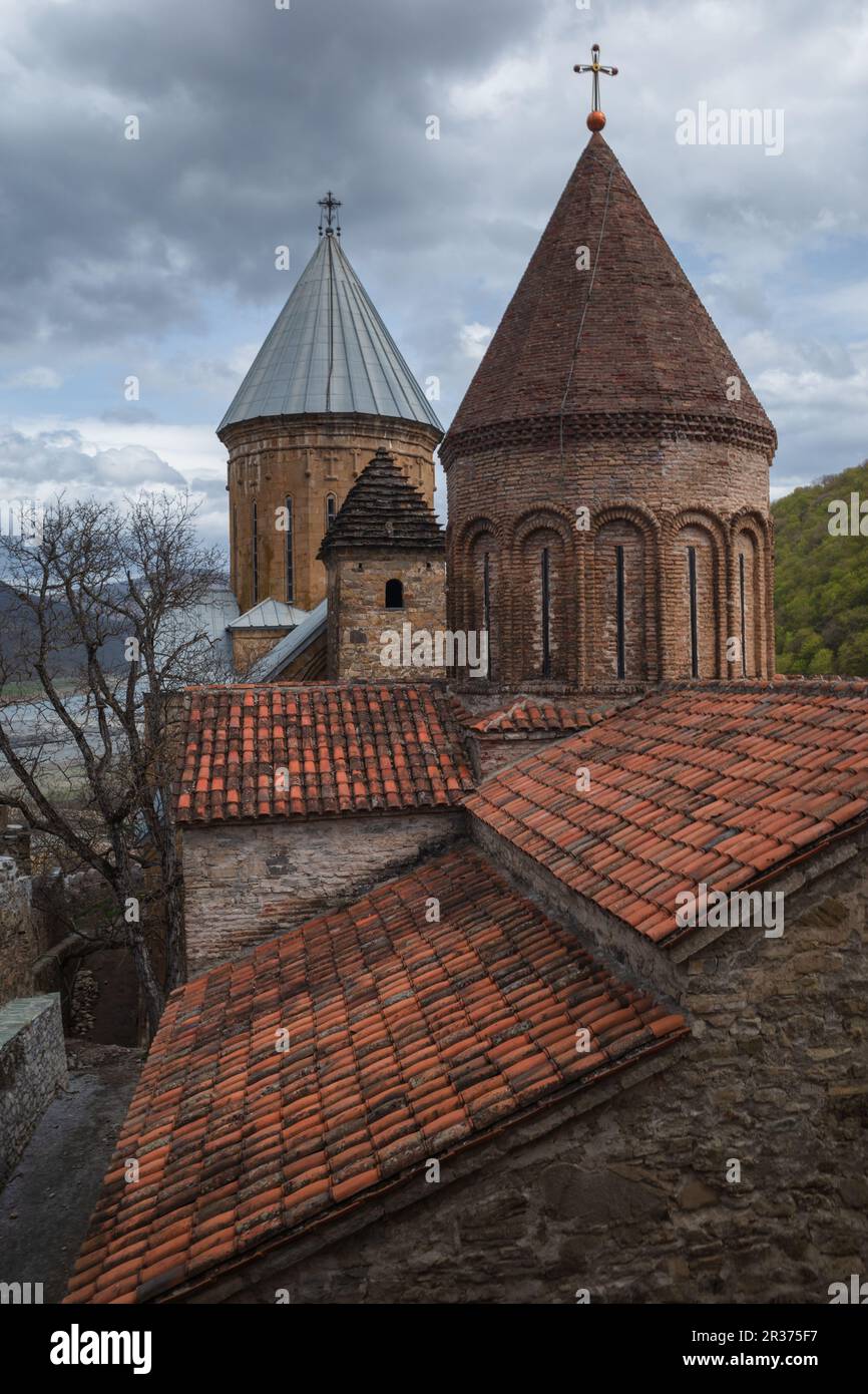 Aerial view of Ananuri Fortress Complex in Georgia. High quality photo ...