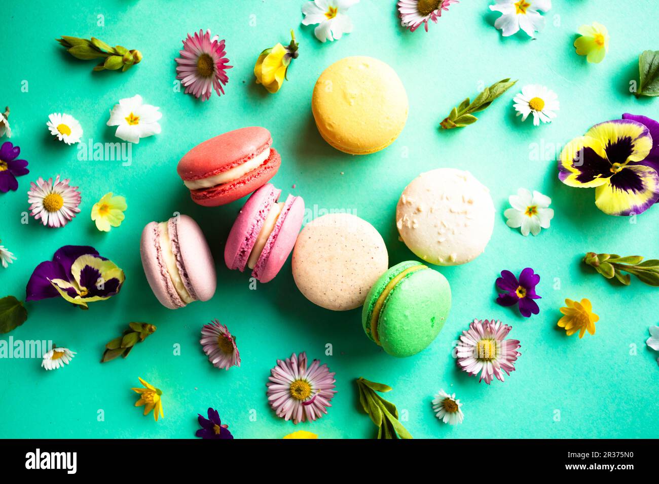 Colorful macaroons festive table hi-res stock photography and images ...