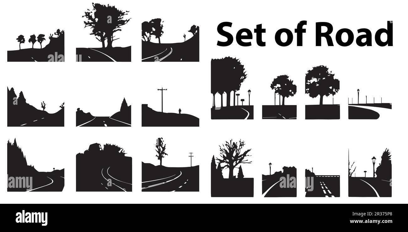 Horizontal road Stock Vector Images - Alamy