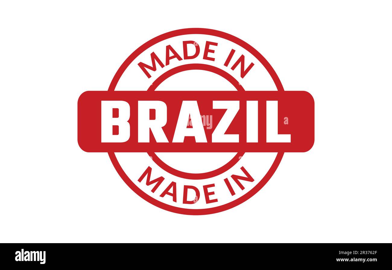 Made brazil label Stock Vector Images - Alamy