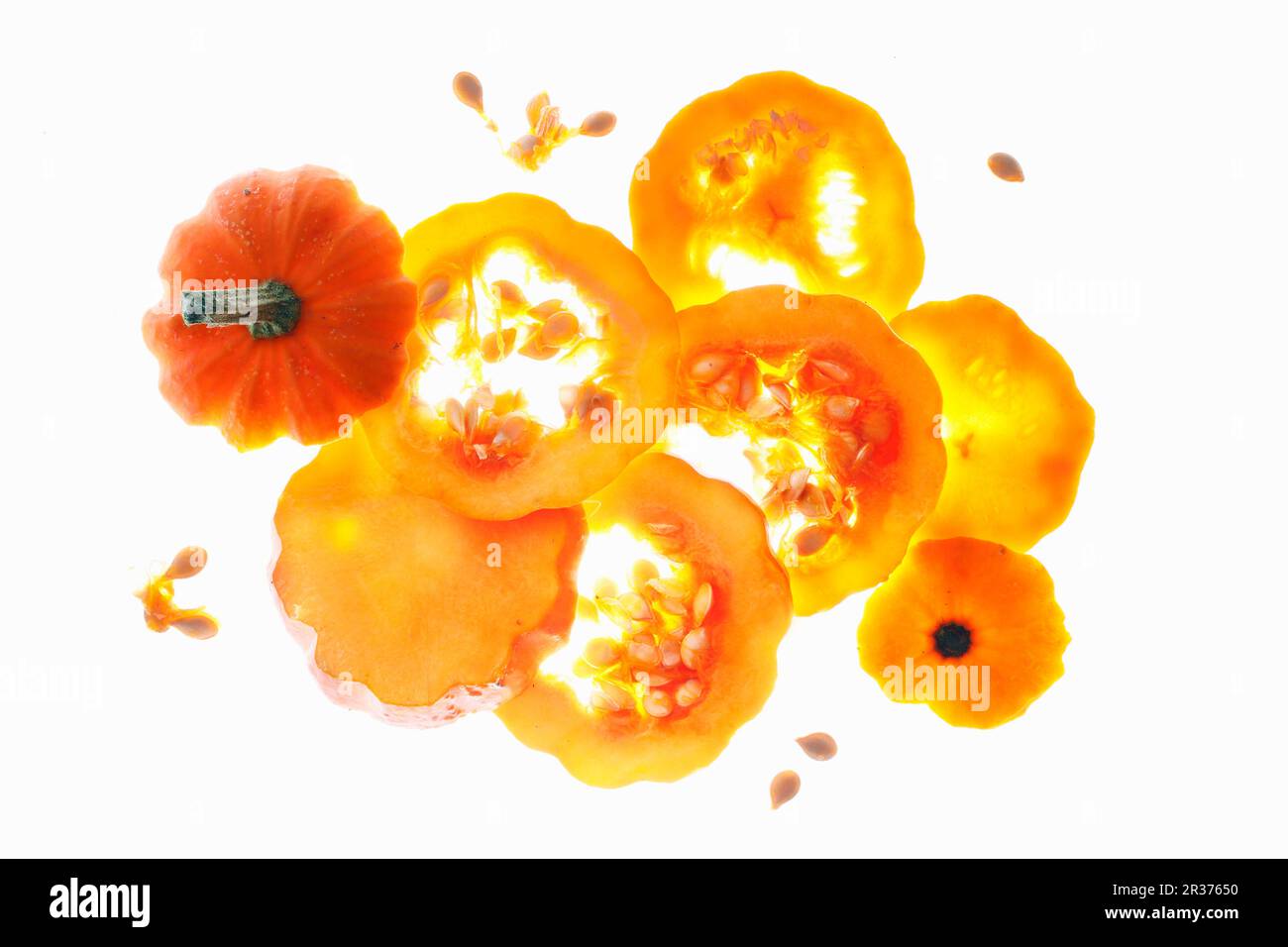 Top view shot pumpkin Cut Out Stock Images & Pictures - Alamy