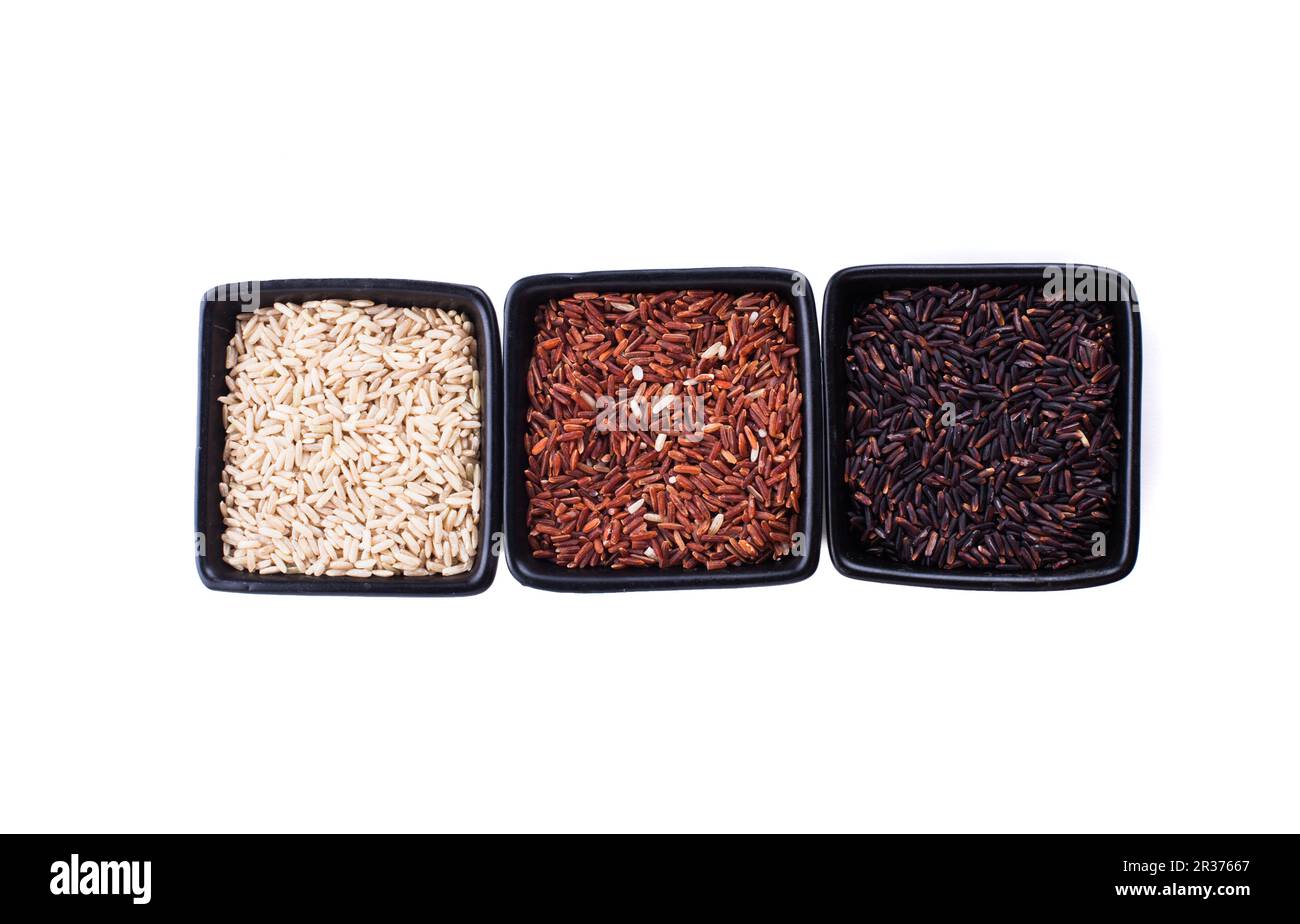 Various types of rice Cut Out Stock Images & Pictures - Alamy