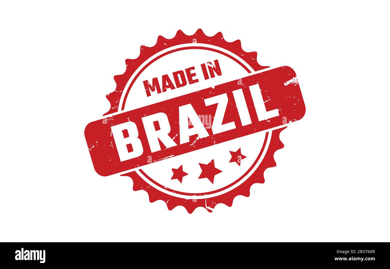 Made In Brazil Rubber Stamp Stock Vector Image & Art - Alamy