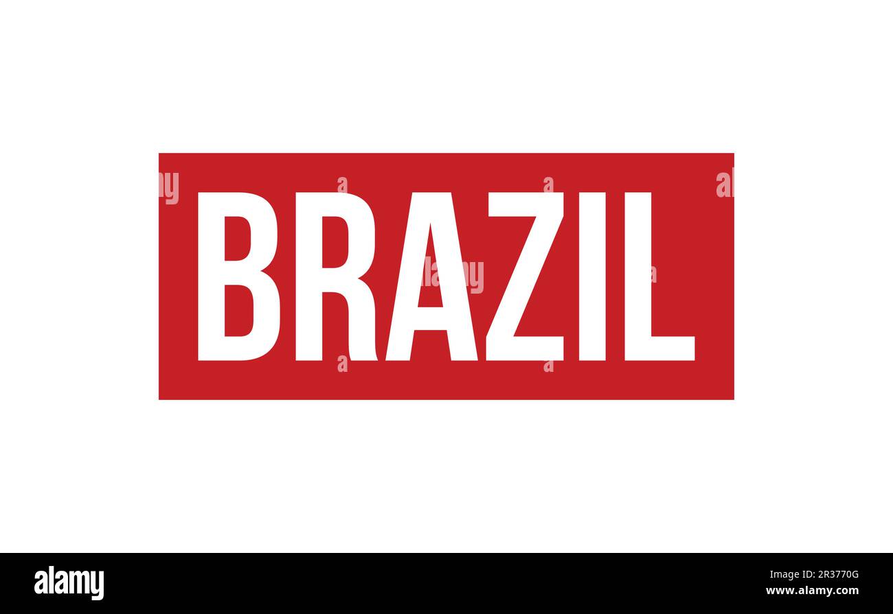 Brazil stamp vector hi-res stock photography and images - Alamy