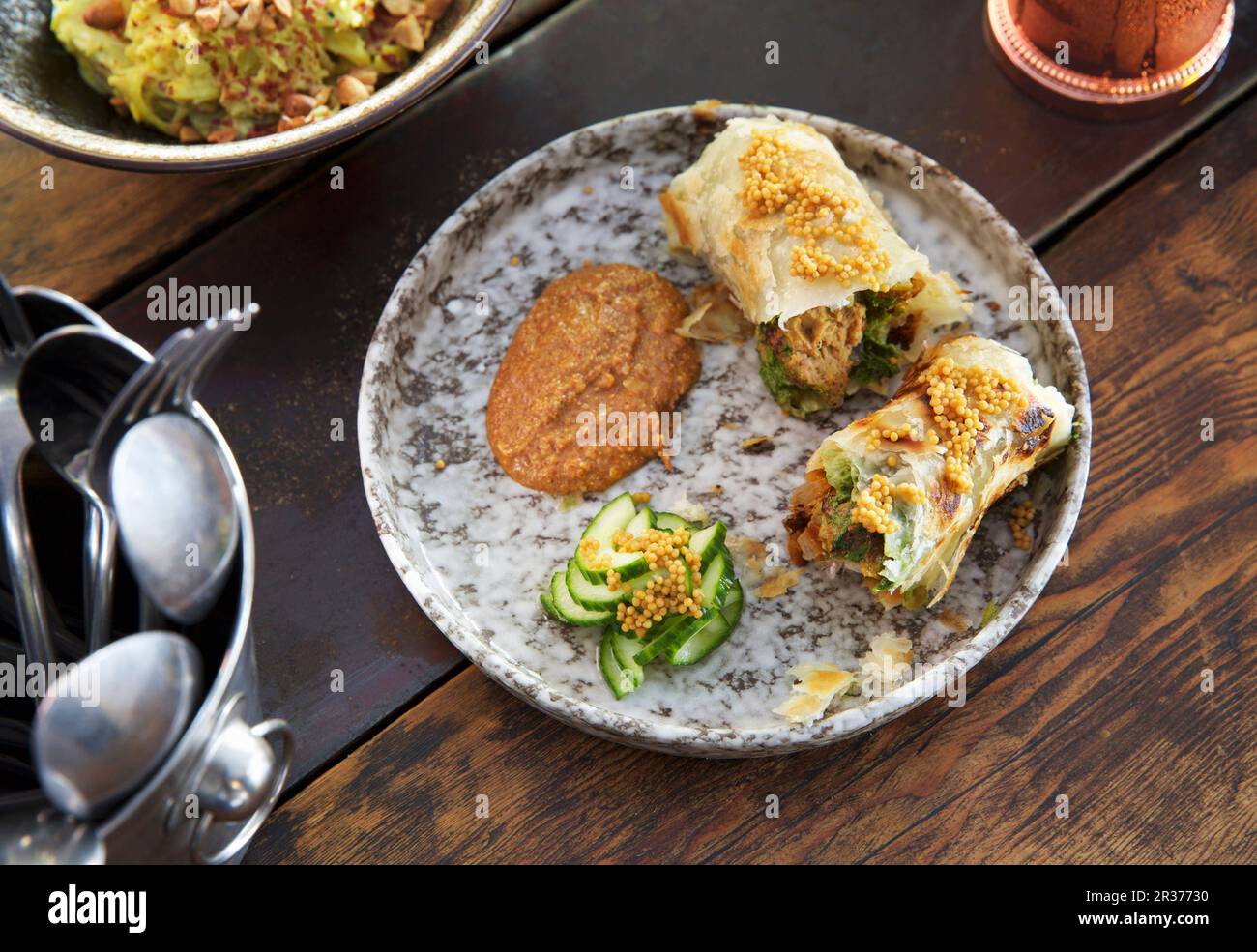 Indian Duck Roll Stock Photo - Alamy