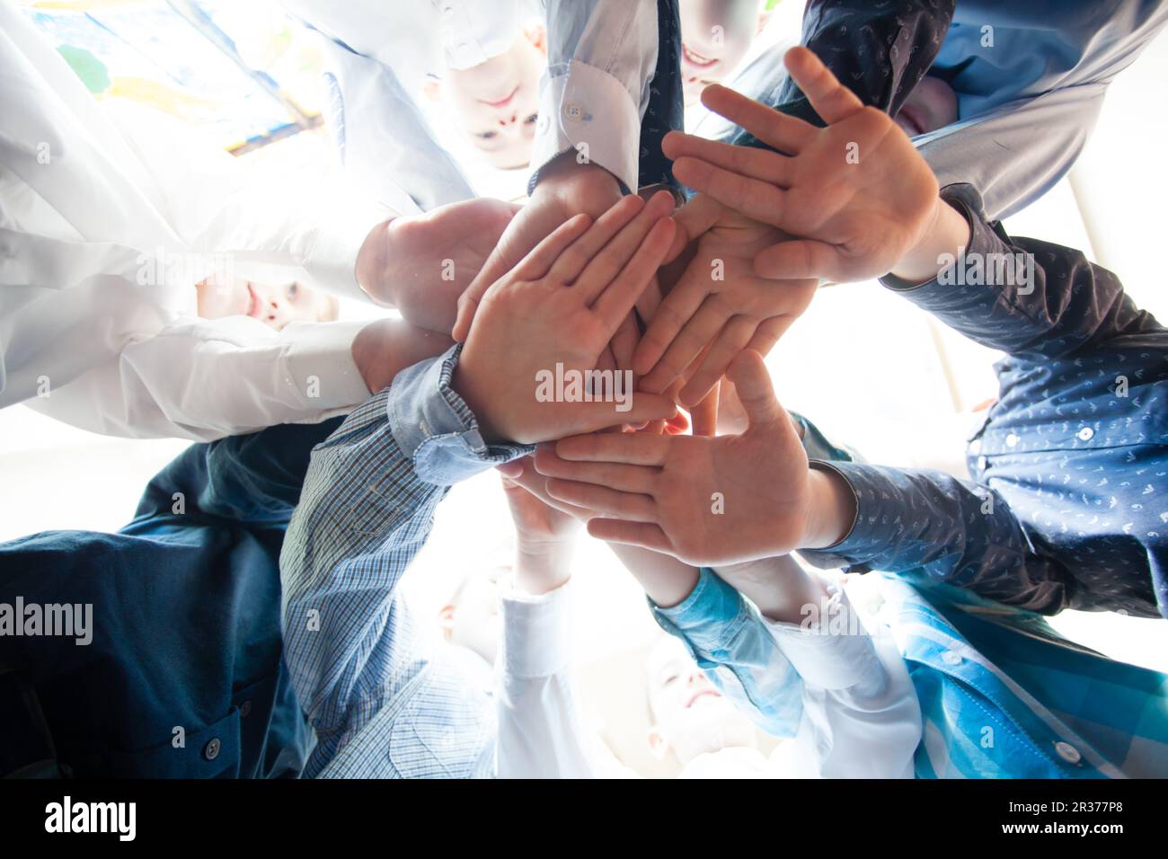 Robust boyhood friendship Stock Photo - Alamy