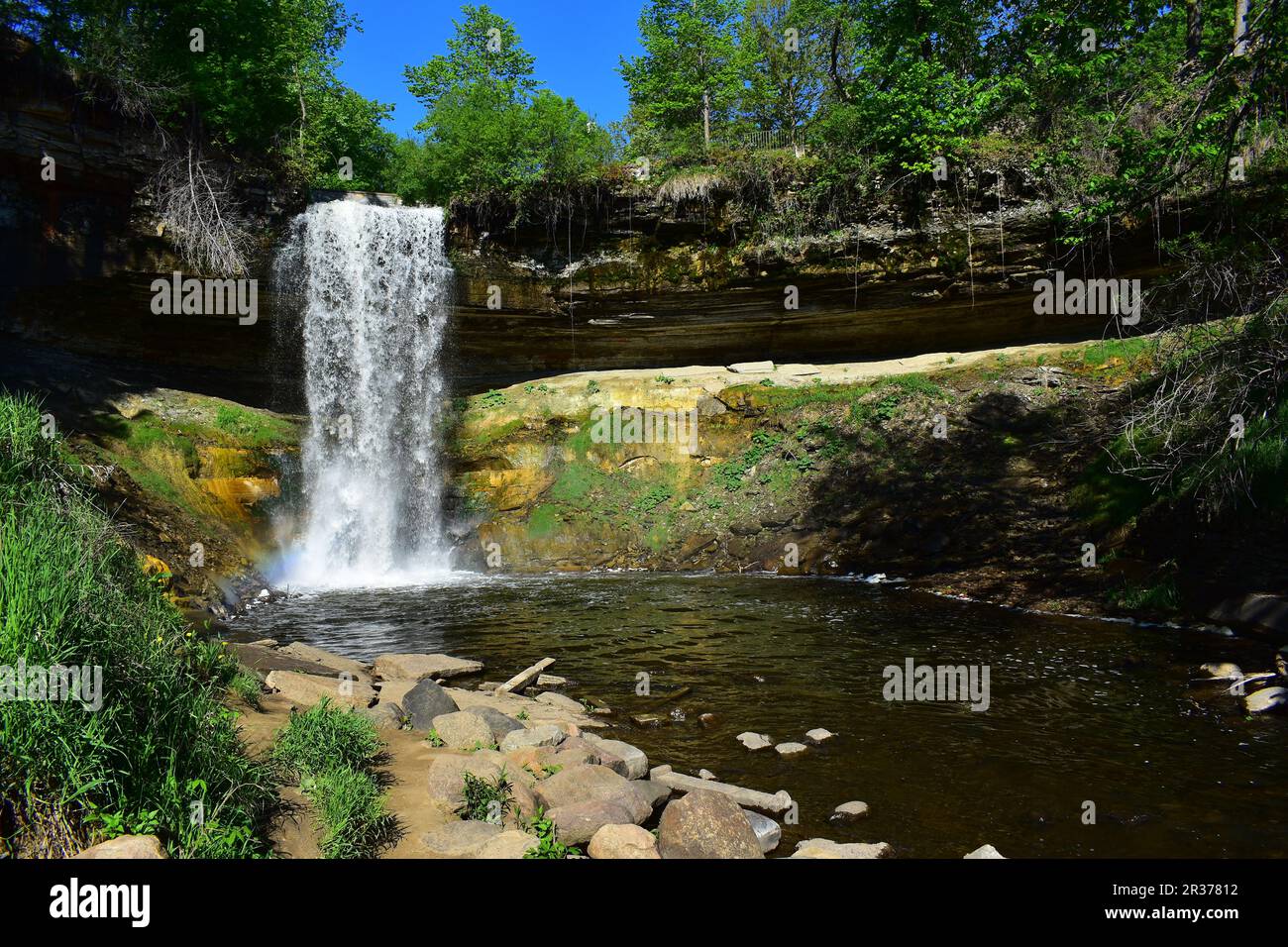 Minnehaha Waterfalls in Minneapolis, Minnesota Stock Photo - Alamy