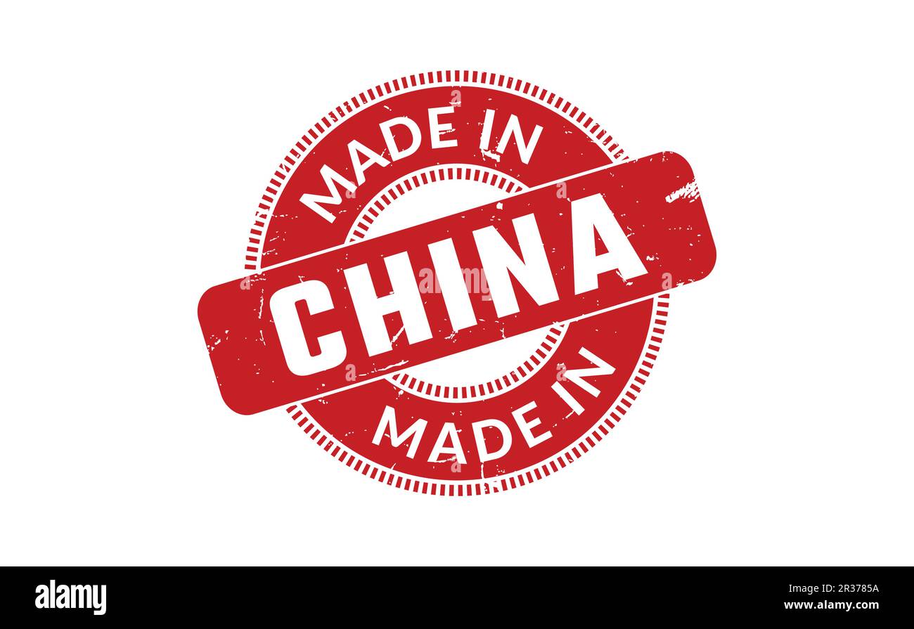 Made In China Rubber Stamp Stock Vector Image & Art - Alamy