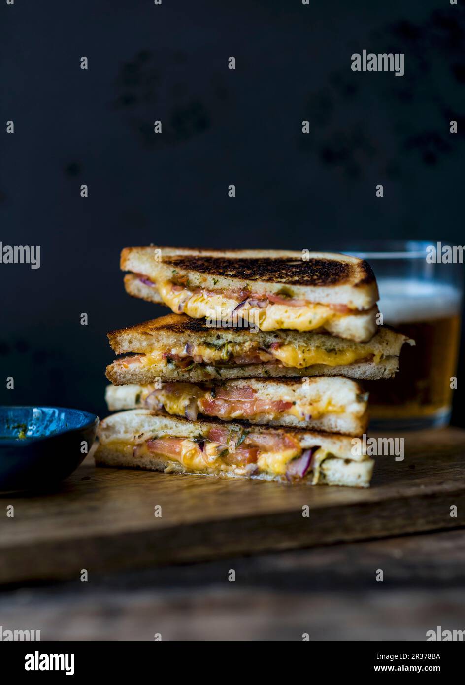 Toasted cheese sandwich stack hi-res stock photography and images - Alamy
