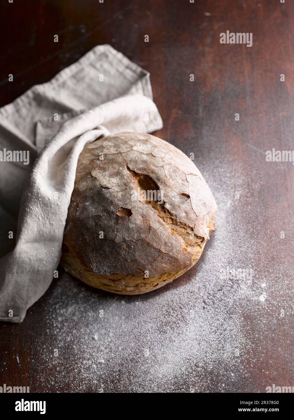 Fresh stone baked bread Stock Photo - Alamy