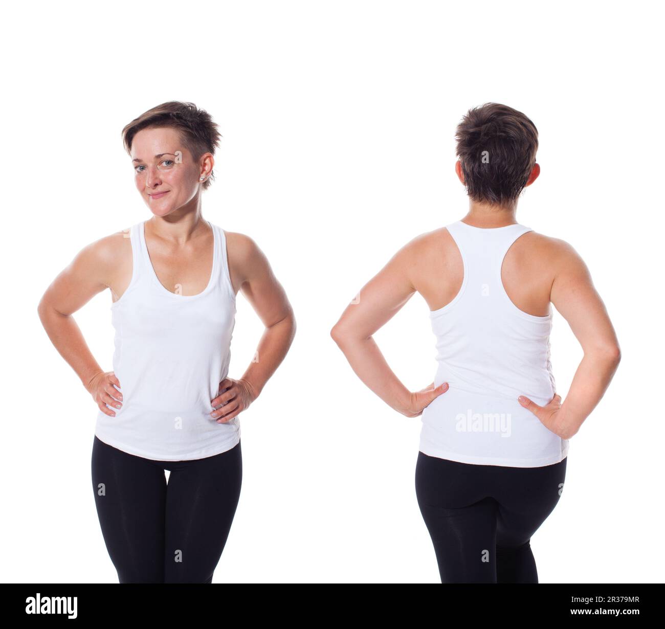 Woman white shirt hi-res stock photography and images - Alamy