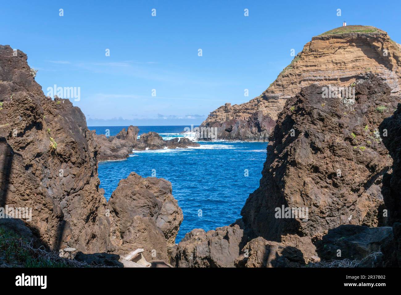 Ilhe Mole, Porto Moniz, Madeira Stock Photo - Alamy