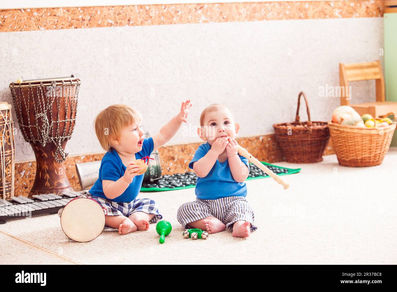 Boys with musical instruments Stock Photo - Alamy
