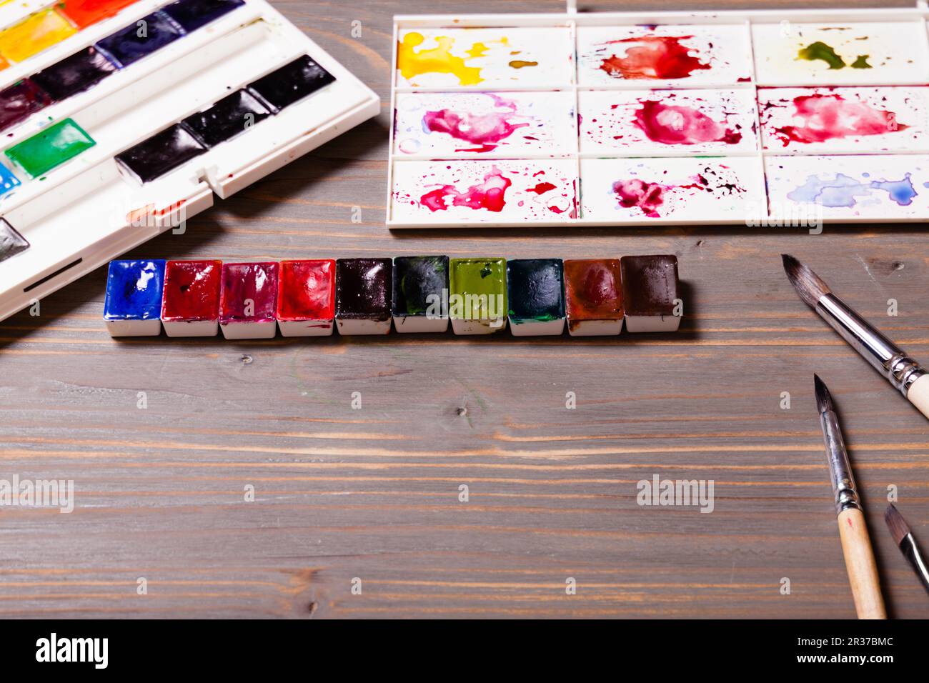 Watercolor painting mock up Stock Photo - Alamy