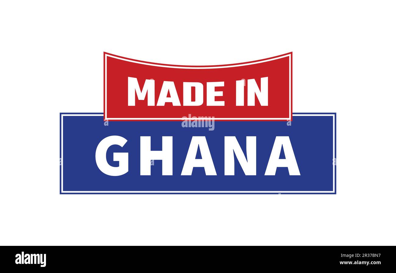 Made in ghana vector vectors Cut Out Stock Images & Pictures - Alamy