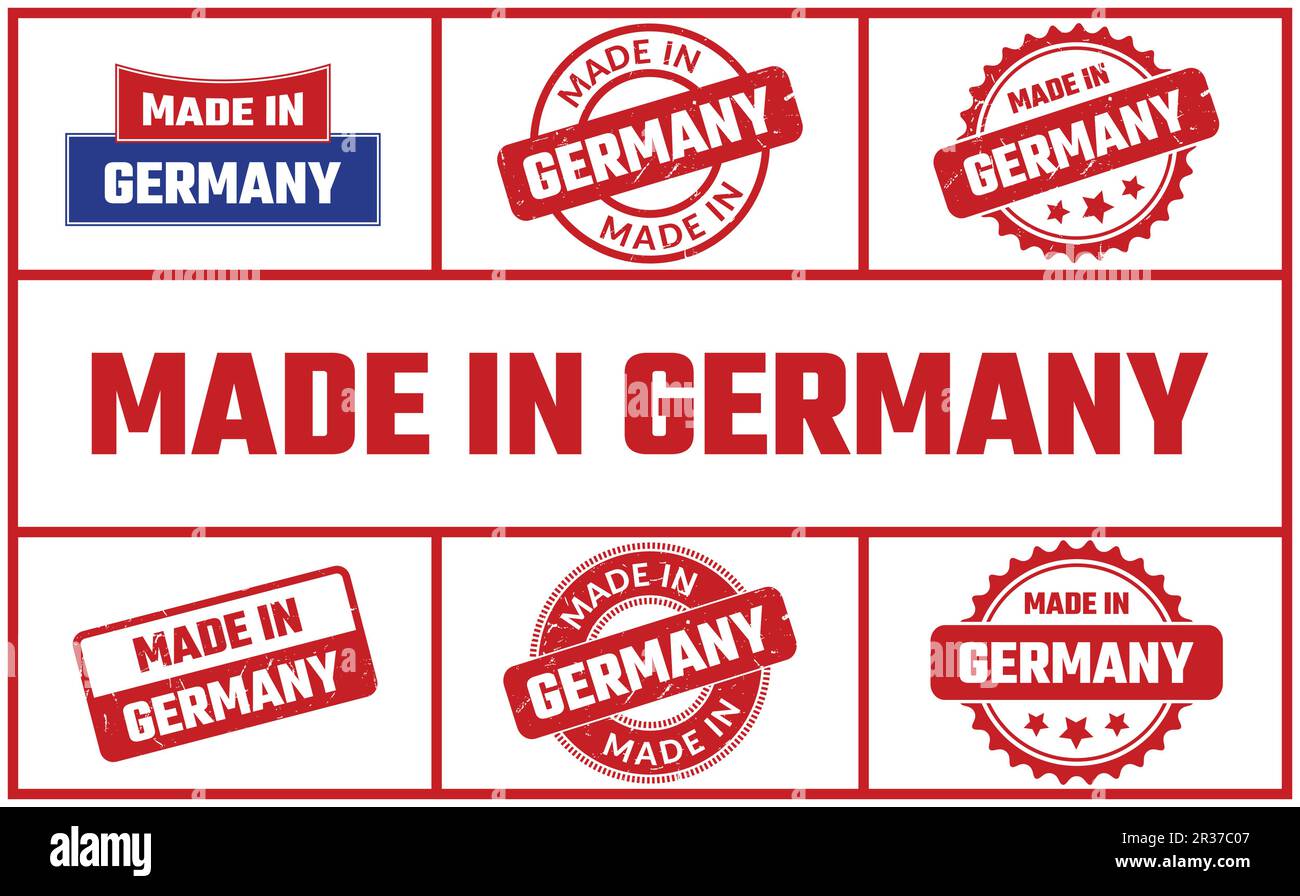 Made in germany rubber Stock Vector Images - Alamy