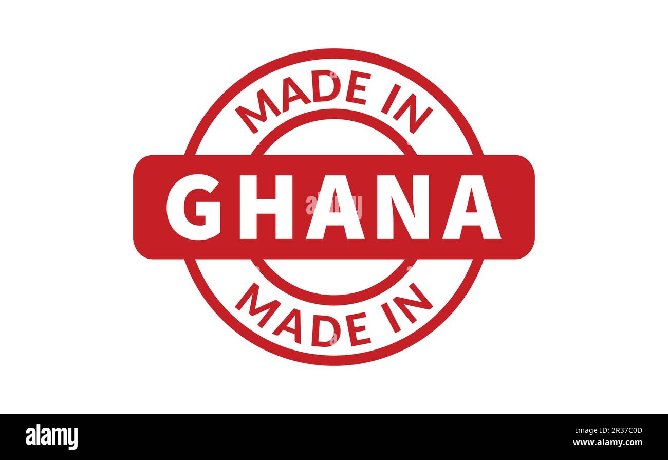 Made in ghana vector vectors Cut Out Stock Images & Pictures - Alamy