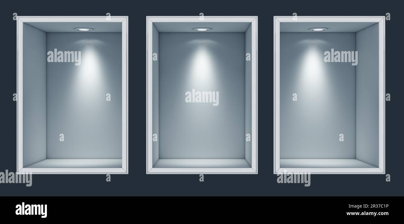 high resolution rendering of a exhibition background Stock Photo - Alamy