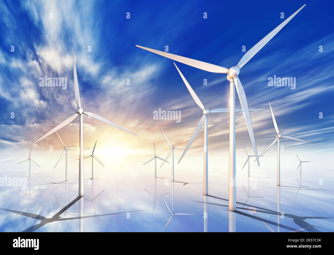 high resolution rendering of a green energy concept Stock Photo - Alamy