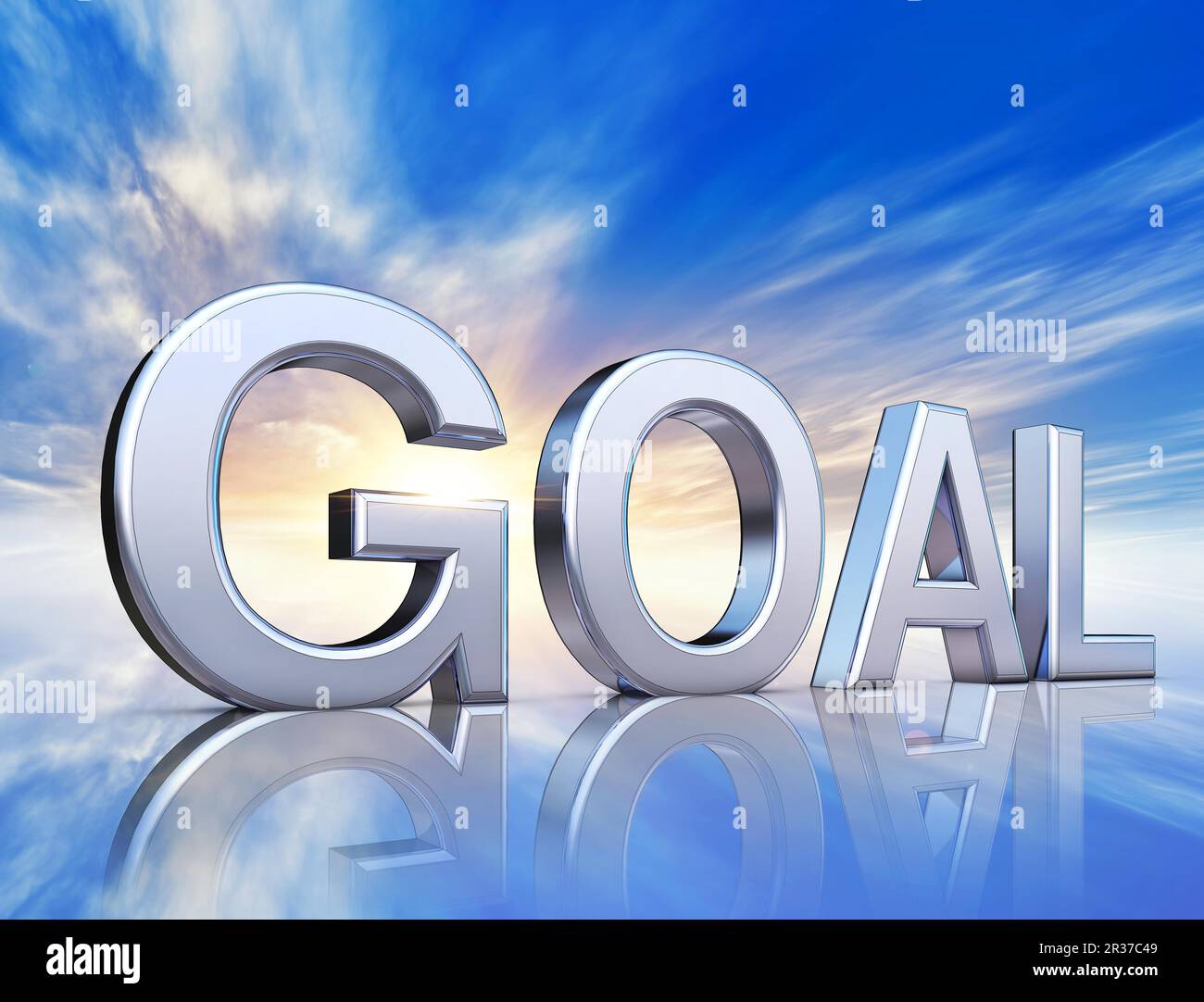 high resolution rendering of a goal icon Stock Photo - Alamy