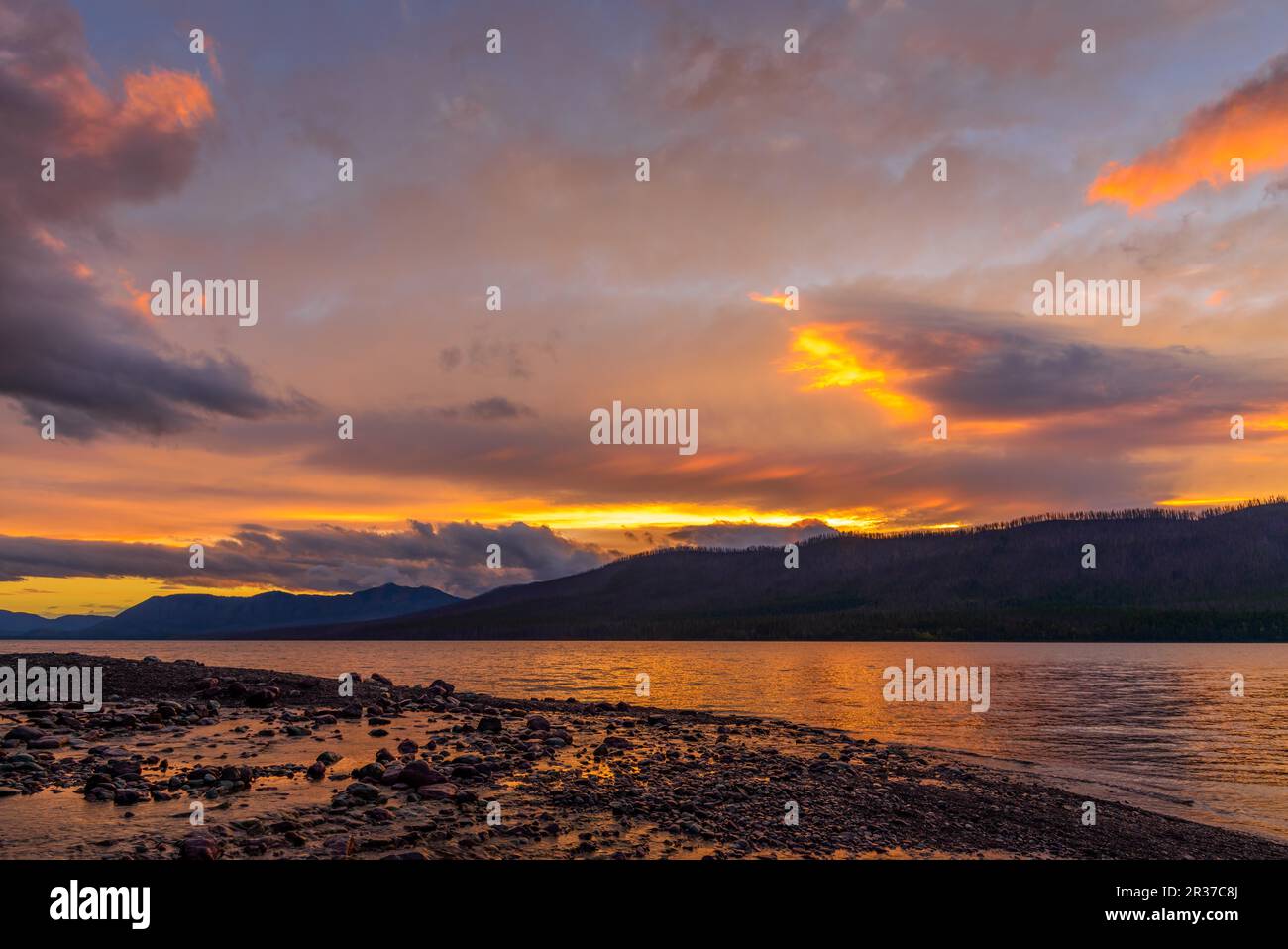 Flathead lake sunset hi-res stock photography and images - Alamy