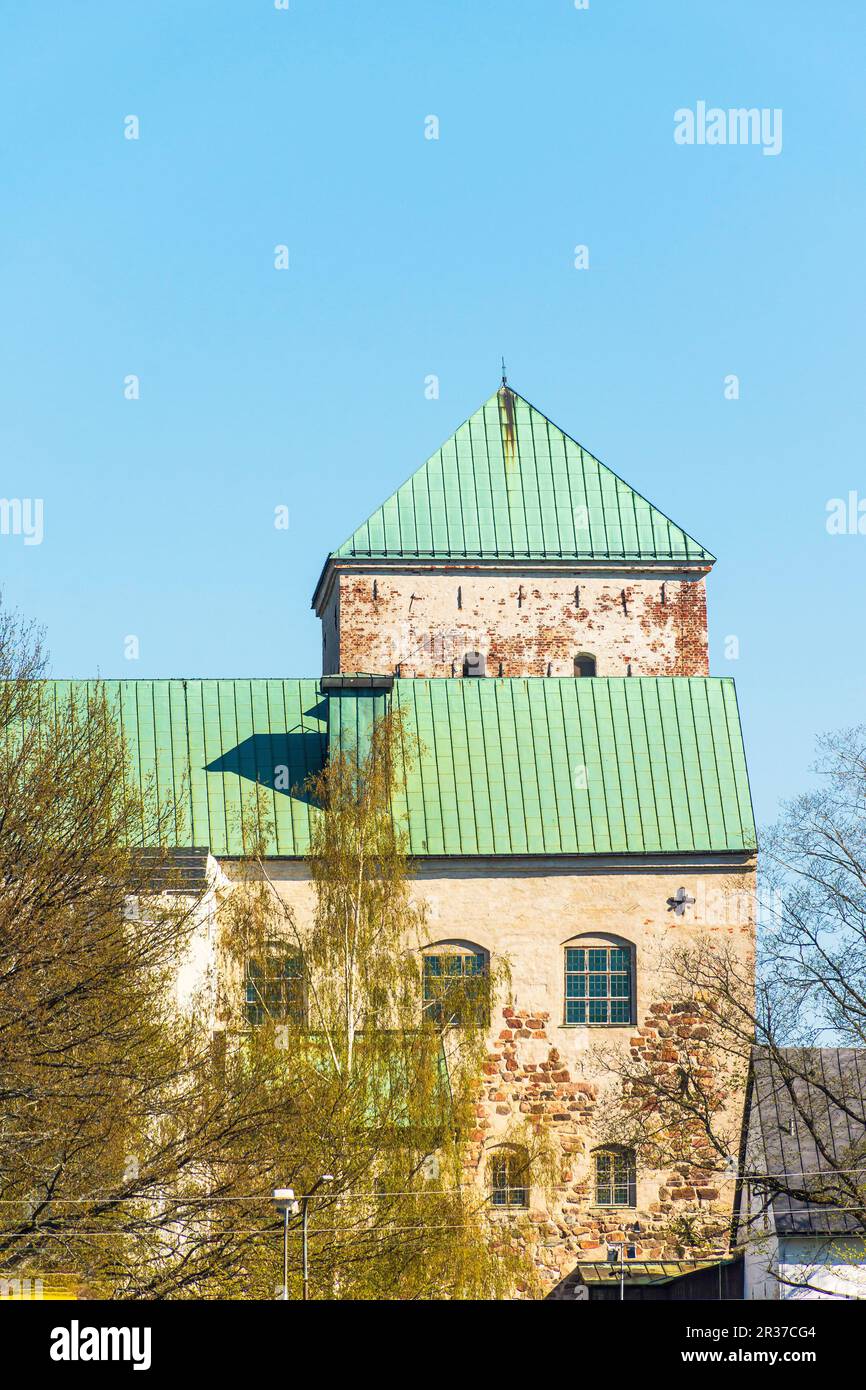 Tower of the medieval Turku Castle in Turku Finland Stock Photo - Alamy