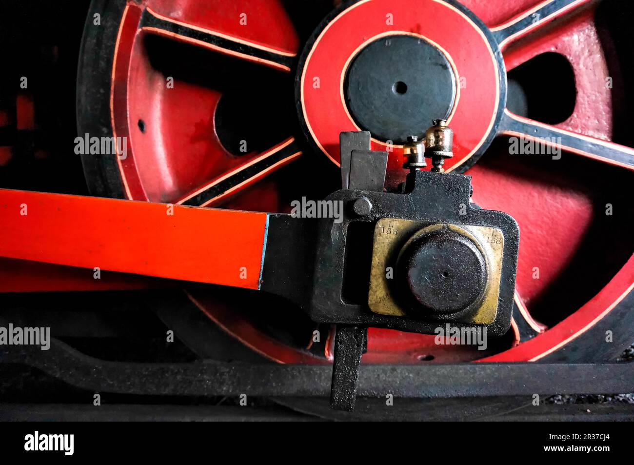 An Old Steam Train Wheel Stock Photo - Alamy