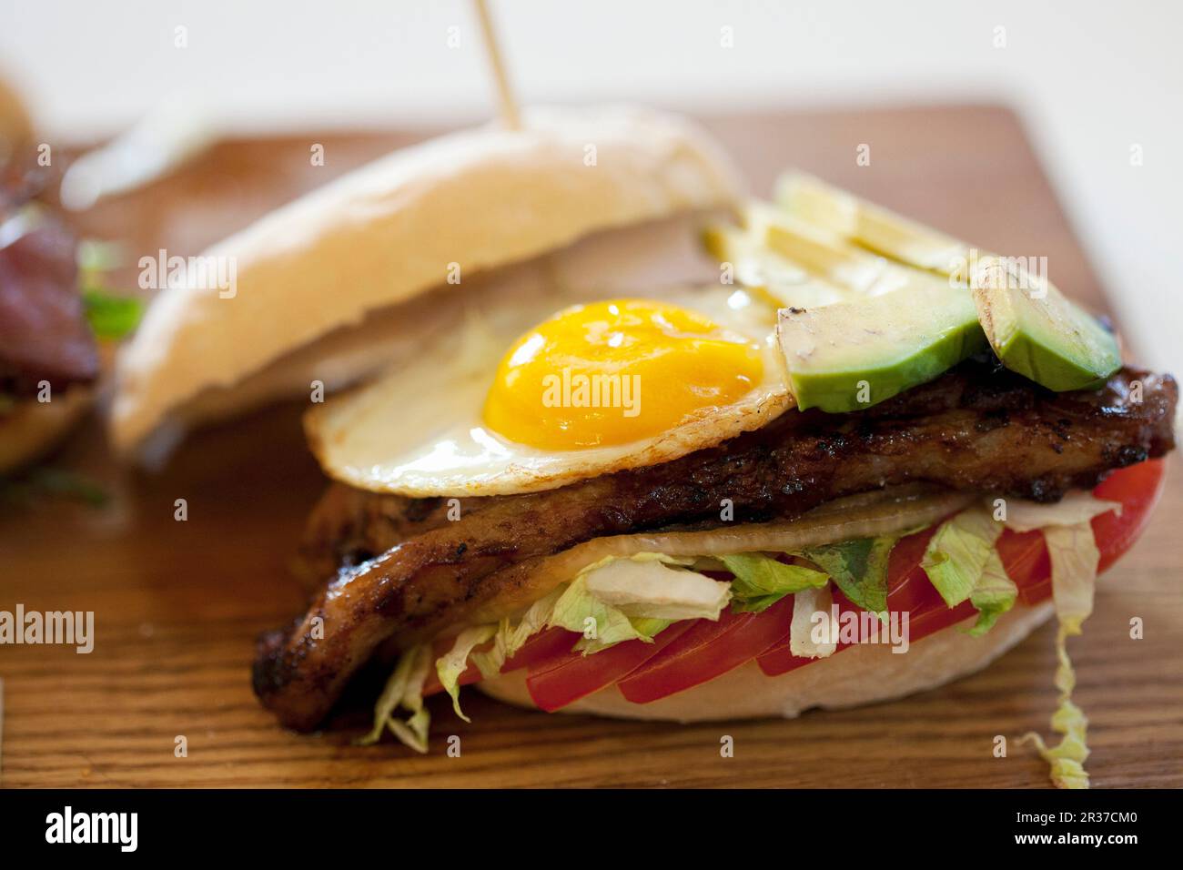 Steak and Egg Prego roll Stock Photo - Alamy