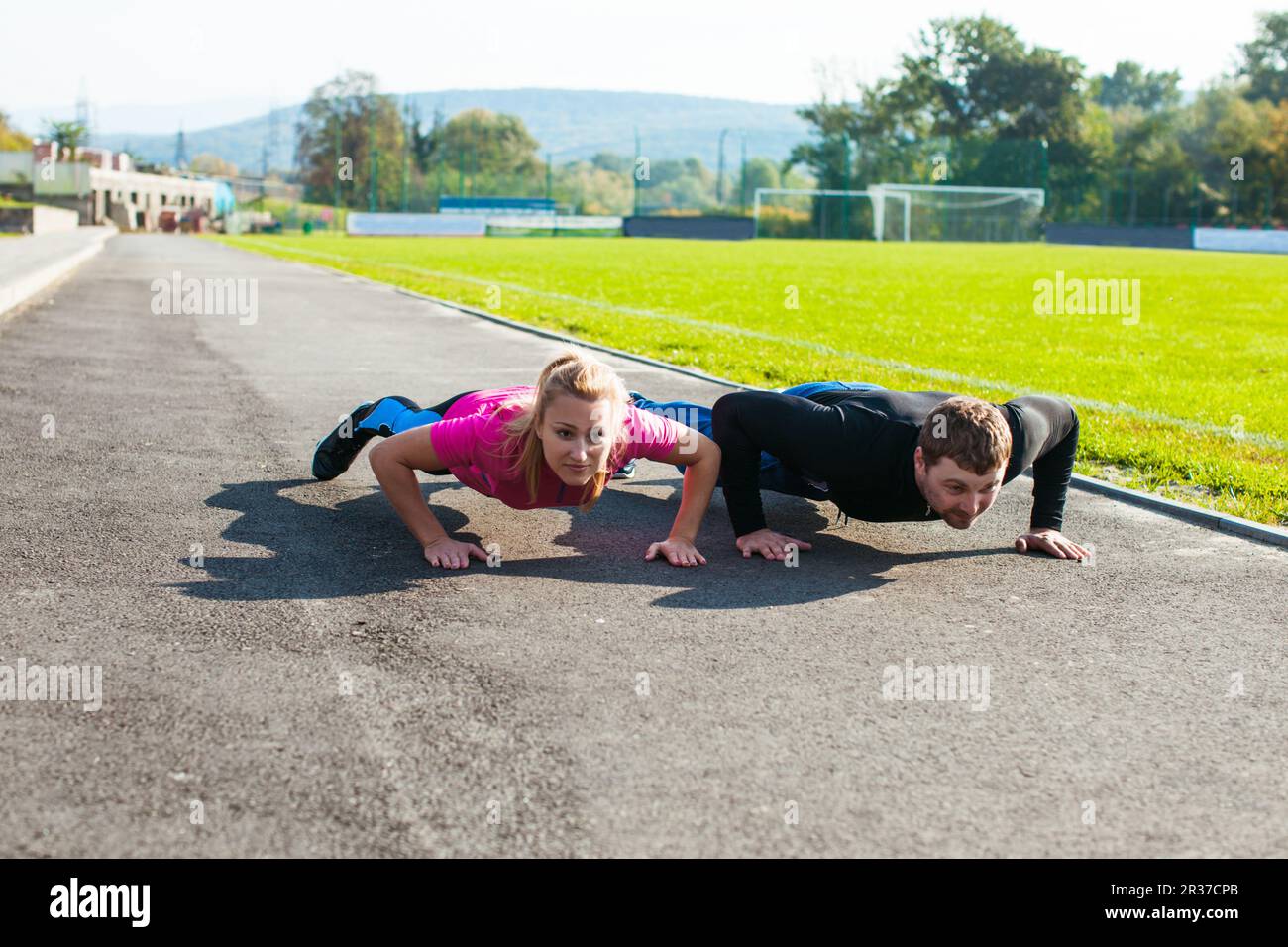 Push arms fitness man muscle hi-res stock photography and images - Alamy
