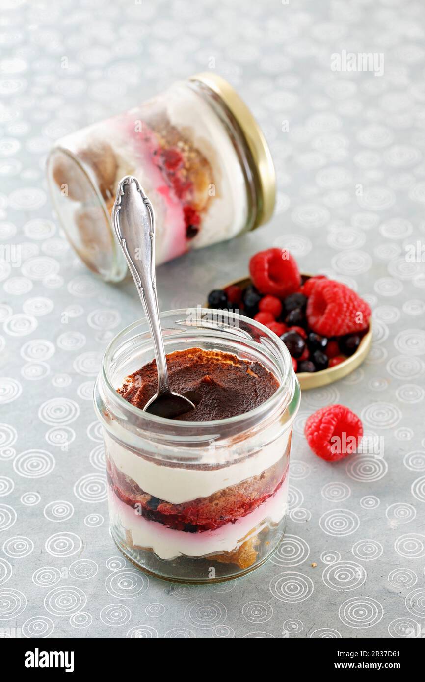 Tiramisu with fruits hi-res stock photography and images - Alamy
