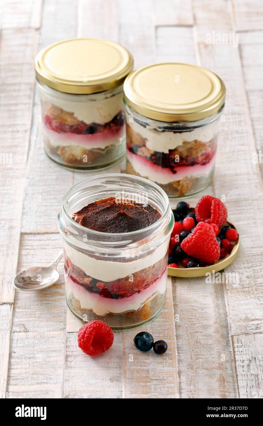 Tiramisu with fruits hi-res stock photography and images - Alamy