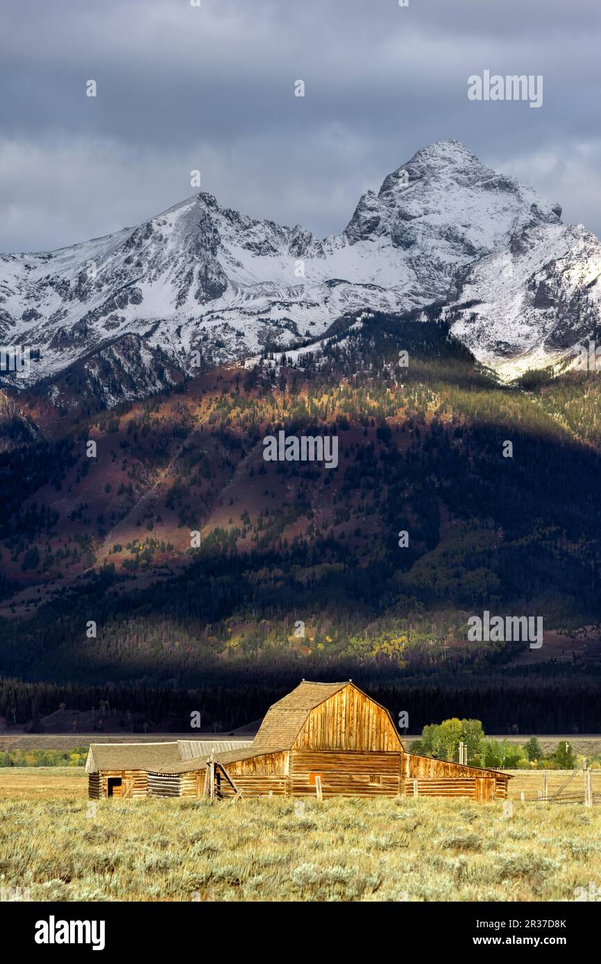 Building at Mormon Row Stock Photo - Alamy