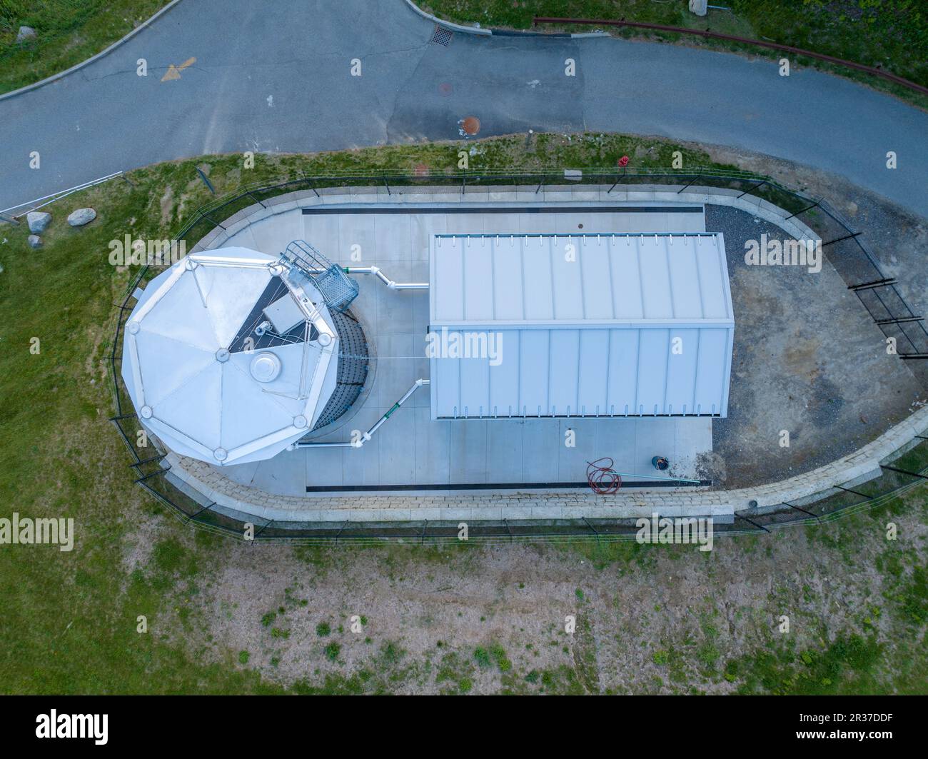 Photo of a blue steel, metal, industrial water tank, industries ...