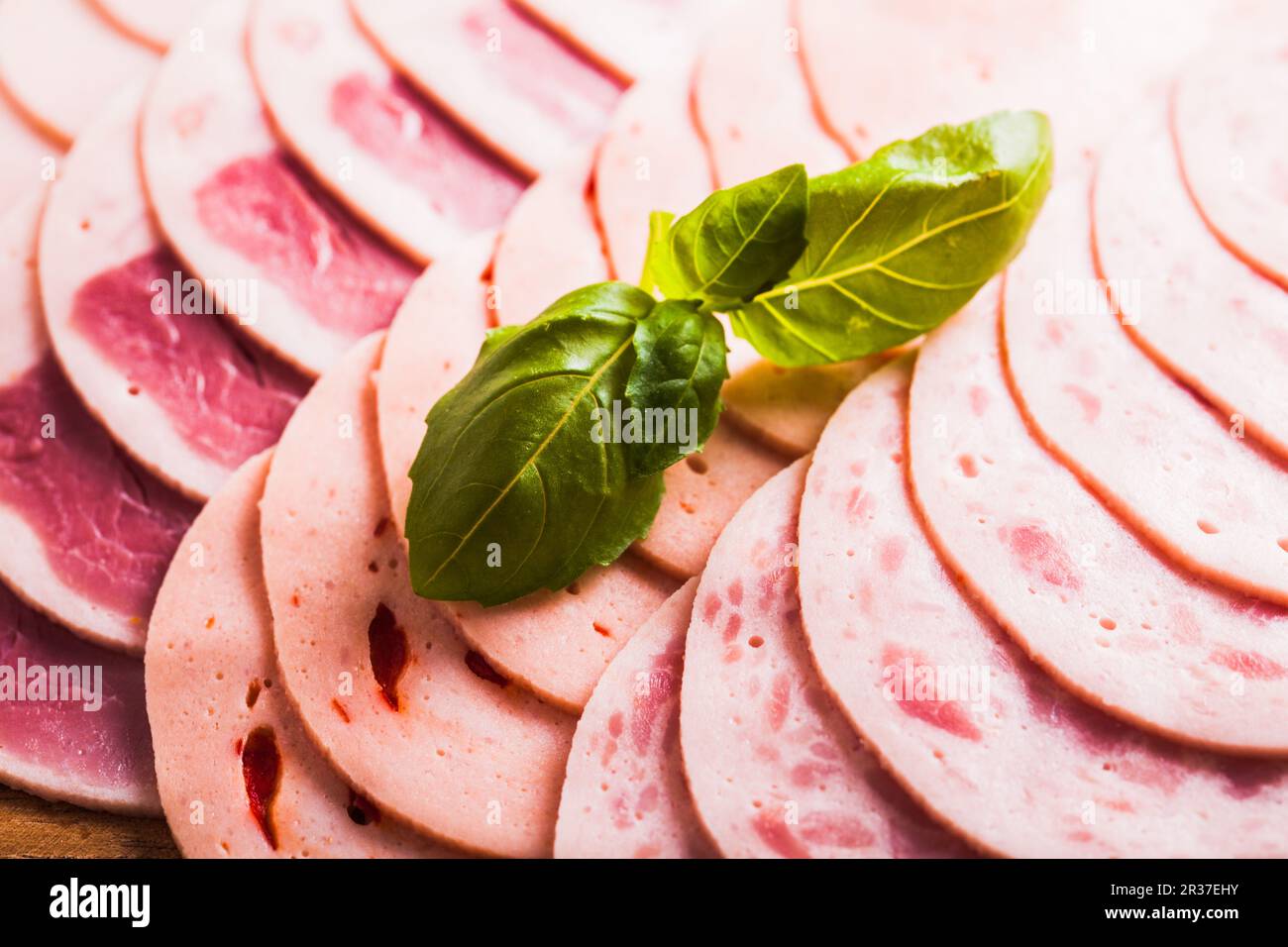 Variety of processed cold meat products Stock Photo - Alamy