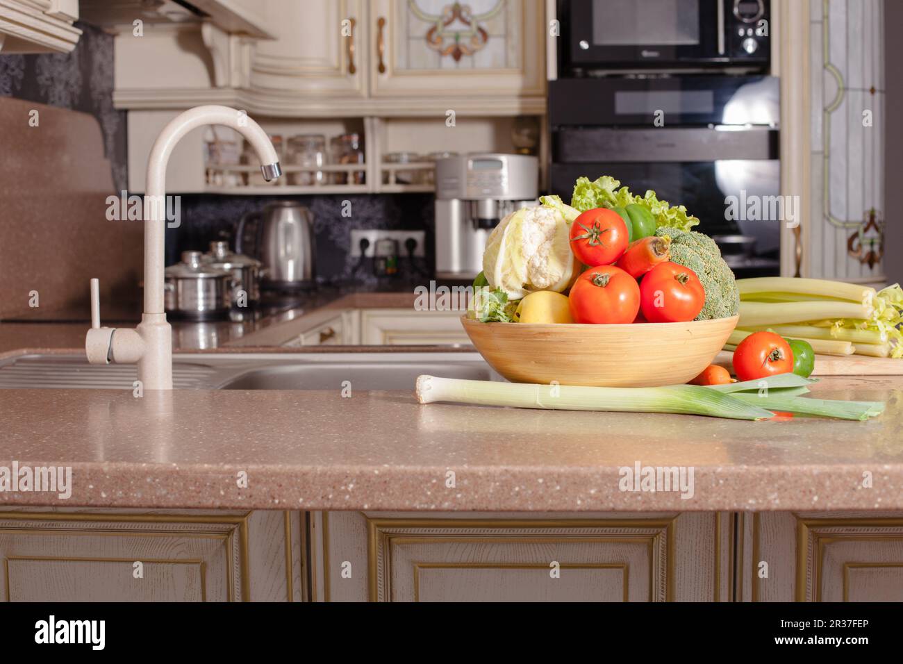 Vegetables in the kitchen Stock Photo - Alamy