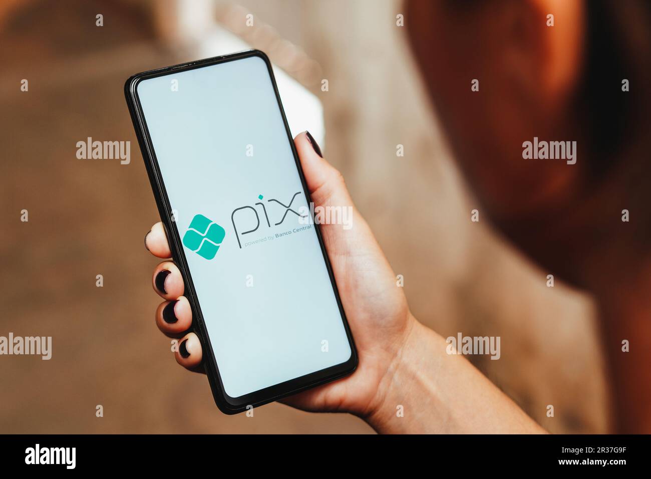 Pix powered by banco central hi-res stock photography and images - Alamy