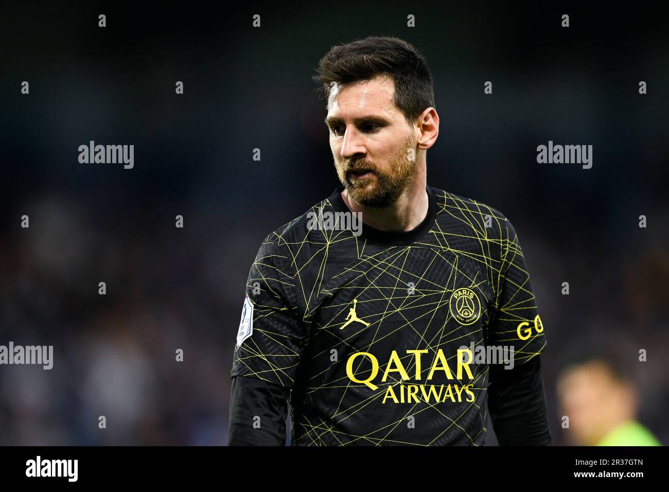 Paris, France. 21st May, 2023. Leo Lionel Messi during the Ligue 1 ...