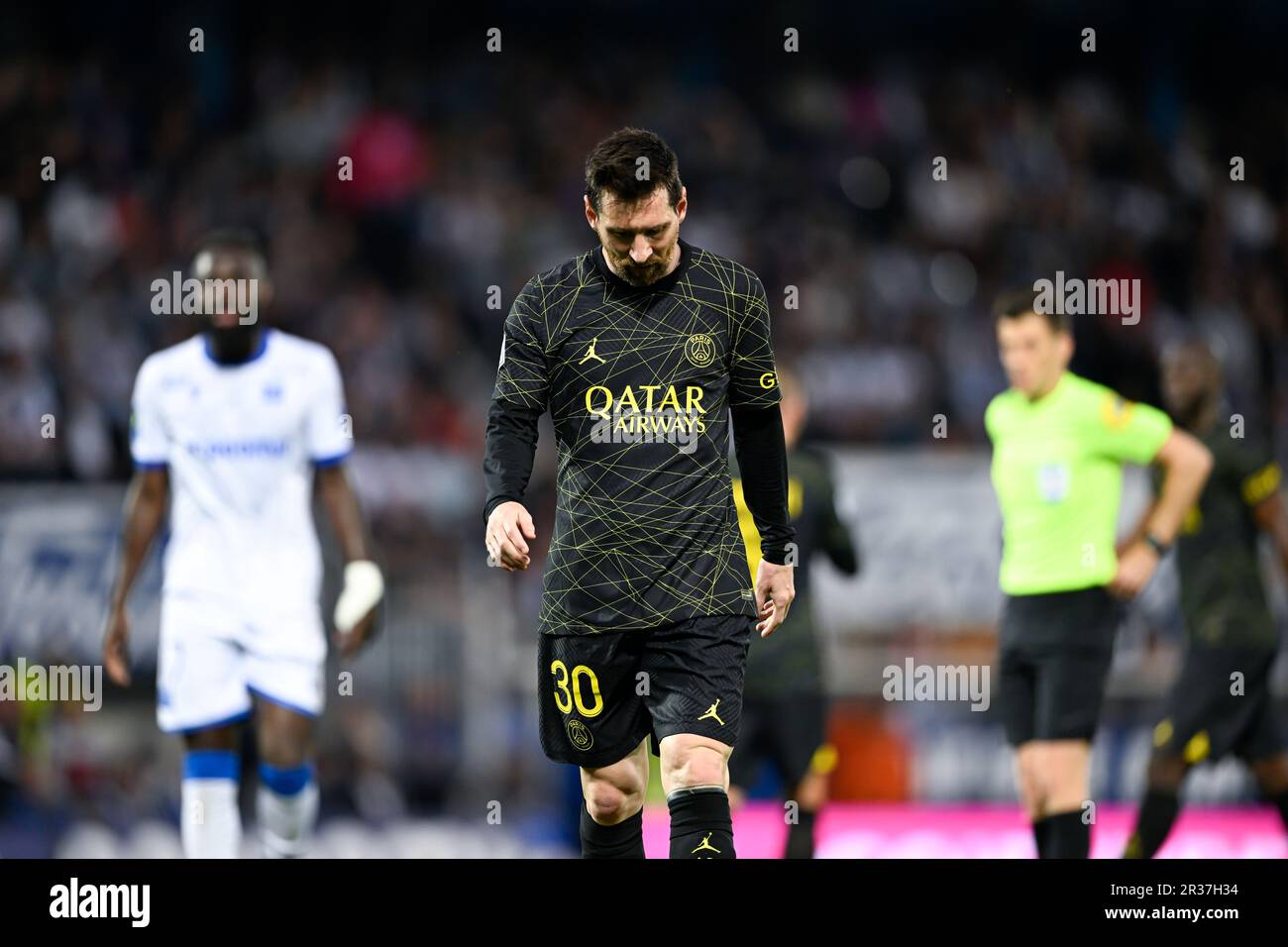 Paris, France. 21st May, 2023. Leo Lionel Messi during the Ligue 1 ...
