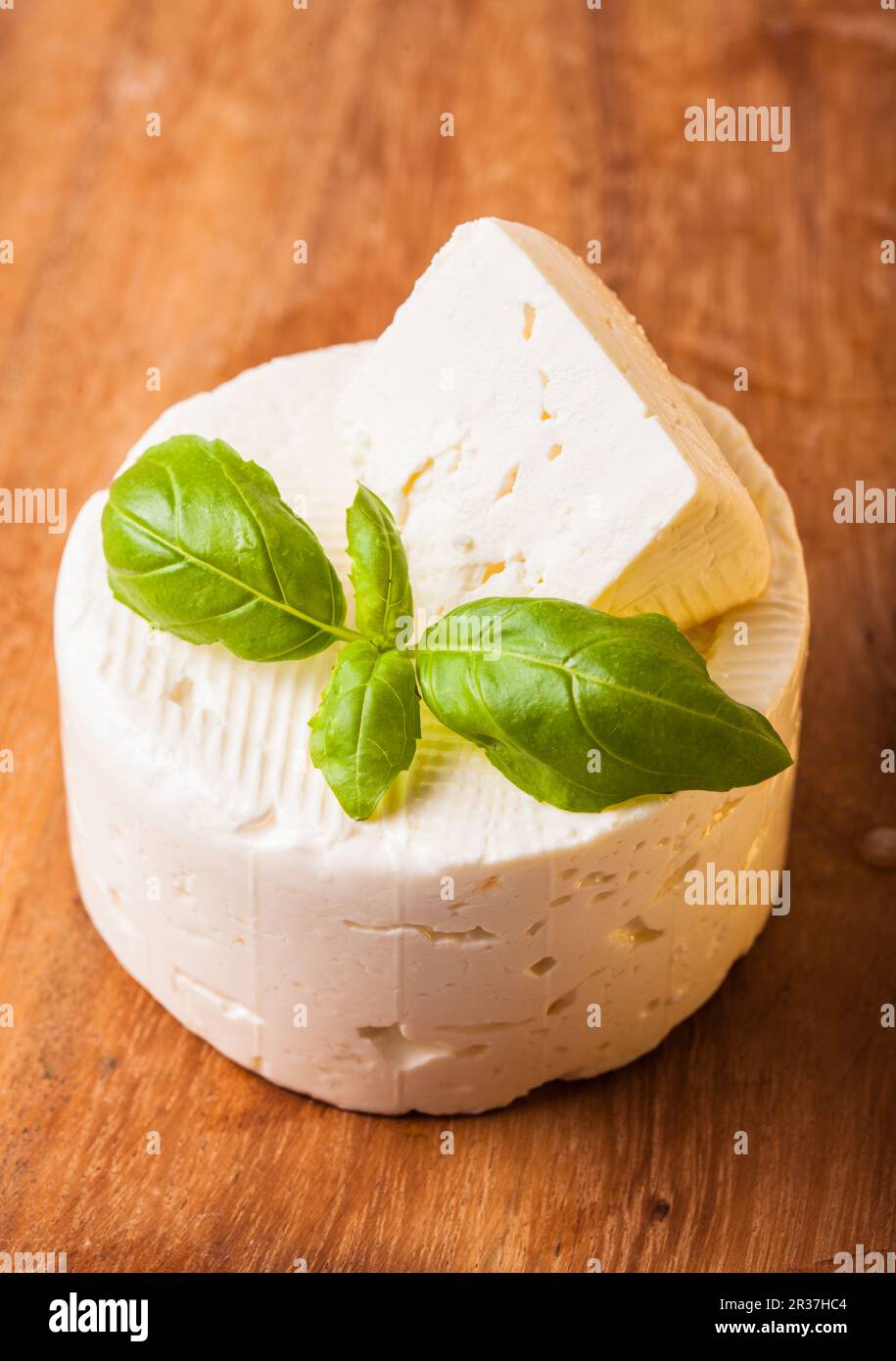Salted soft cheese Stock Photo - Alamy