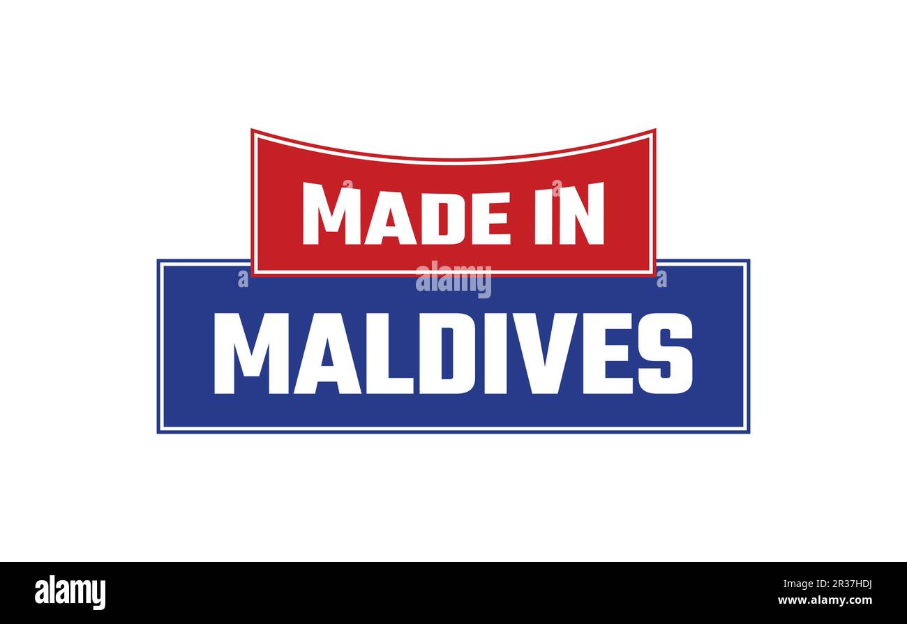 Made In Maldives Seal Vector Stock Vector Image & Art - Alamy